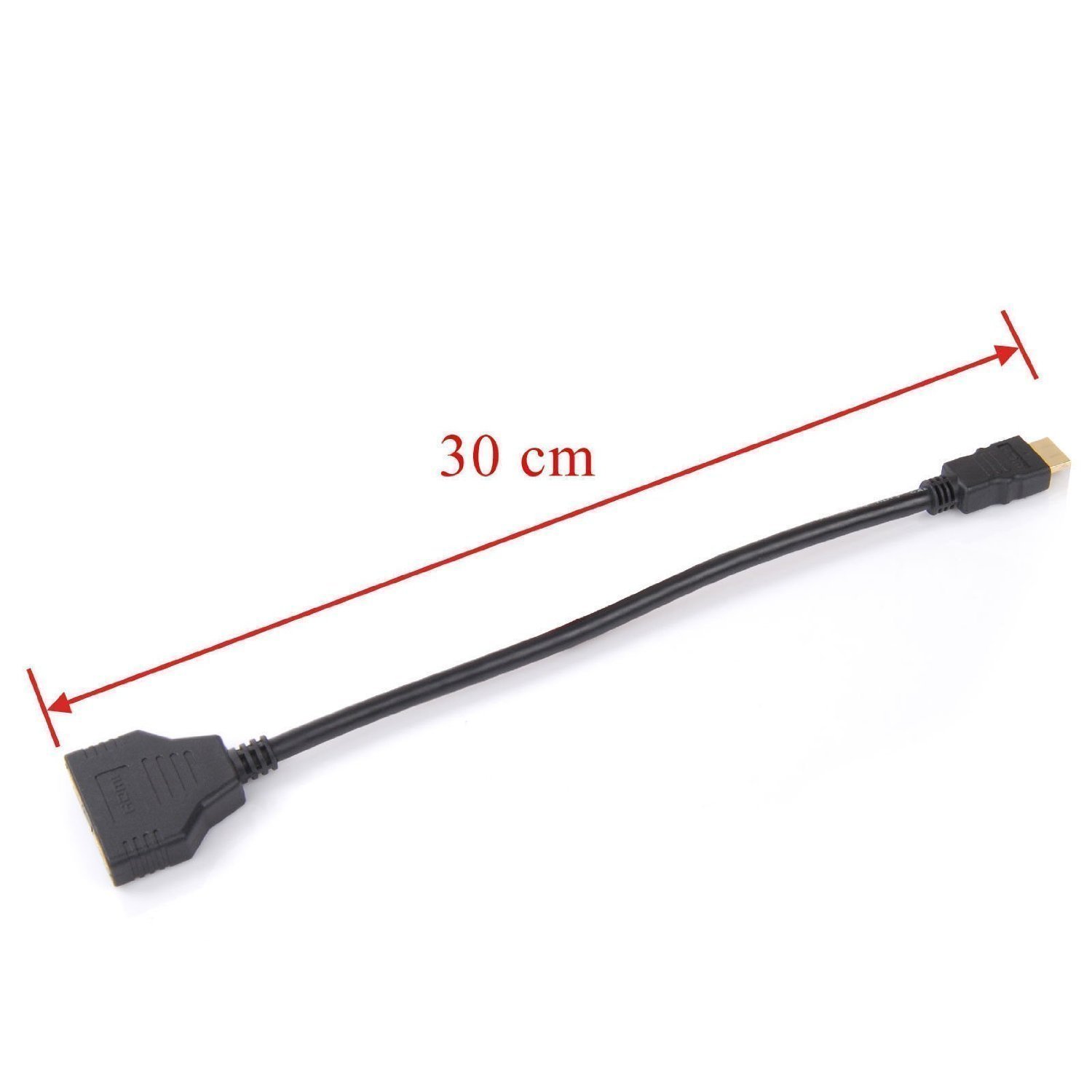 CHENDUOMI 1080P HDMI Switch Male to 2 HDMI Female 1 in 2 Out Splitter Black Cable Adapter Converter