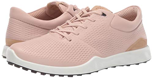 ECCO Women's S-Lite Golf Shoe, Rose Dust Yak Leather, 11-11.5