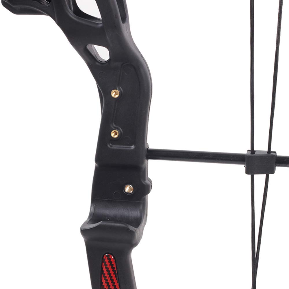 Children's Archery Set Compound Bow, Outdoor Adjustable Longbow Shooting Bow for Children's and Adult Garden Game Gift,Black