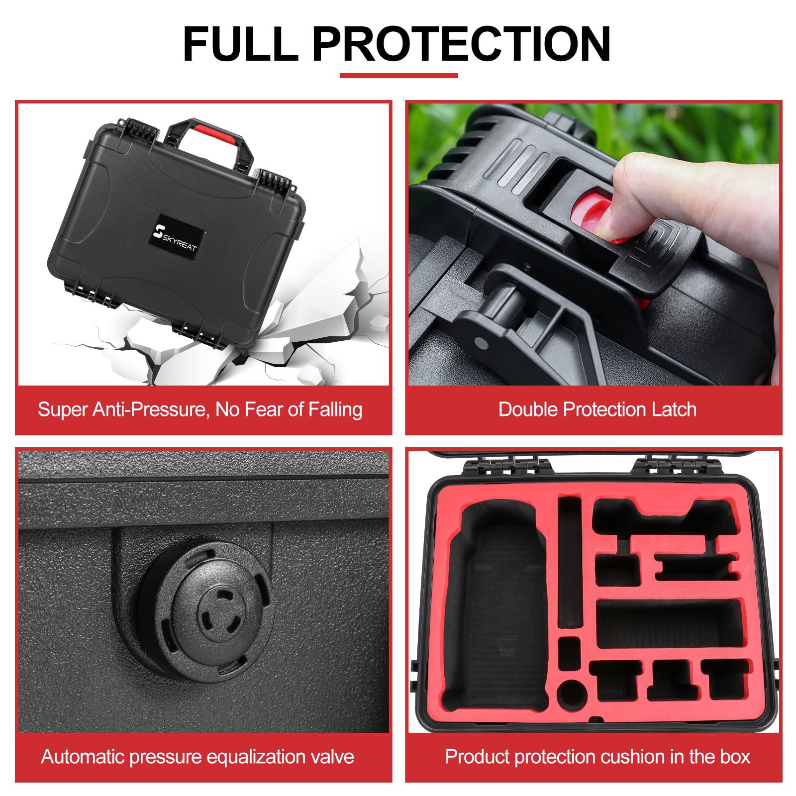 GardTok Mavic 3 Classic Hard Case, Professional Waterproof Hard Shell, Carrying Case ABS Storage Bag, Shockproof With Foam For DJI Mavic 3 Classic With DJI RC Controller Accessories