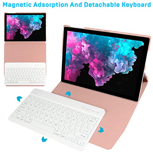 Microsoft Surface Pro 7 Case with Keyboard,Keyboard Case for Microsoft Surface Pro 7 (2019/Surface Pro 6 (2018) / Surface Pro 5(2017)/ Surface Pro 4 (2015) 12.3 inch Tablet
