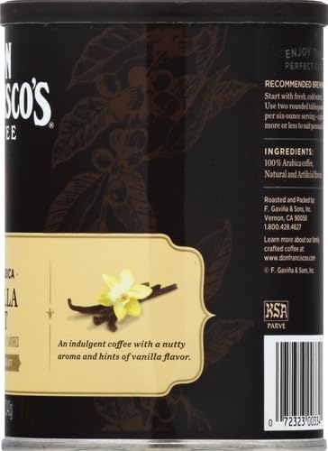 Don Francisco's Vanilla Nut Flavored Ground Coffee, 12 oz Can