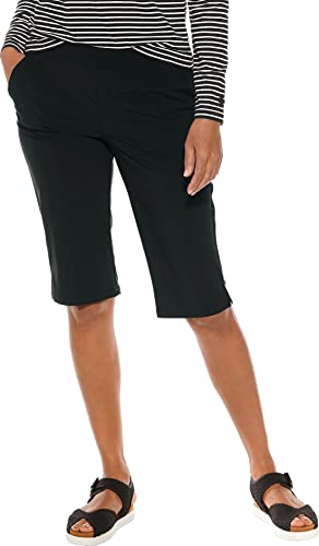 Coolibar UPF 50+ Women's Navona City Shorts - Sun Protective (Small- Black)