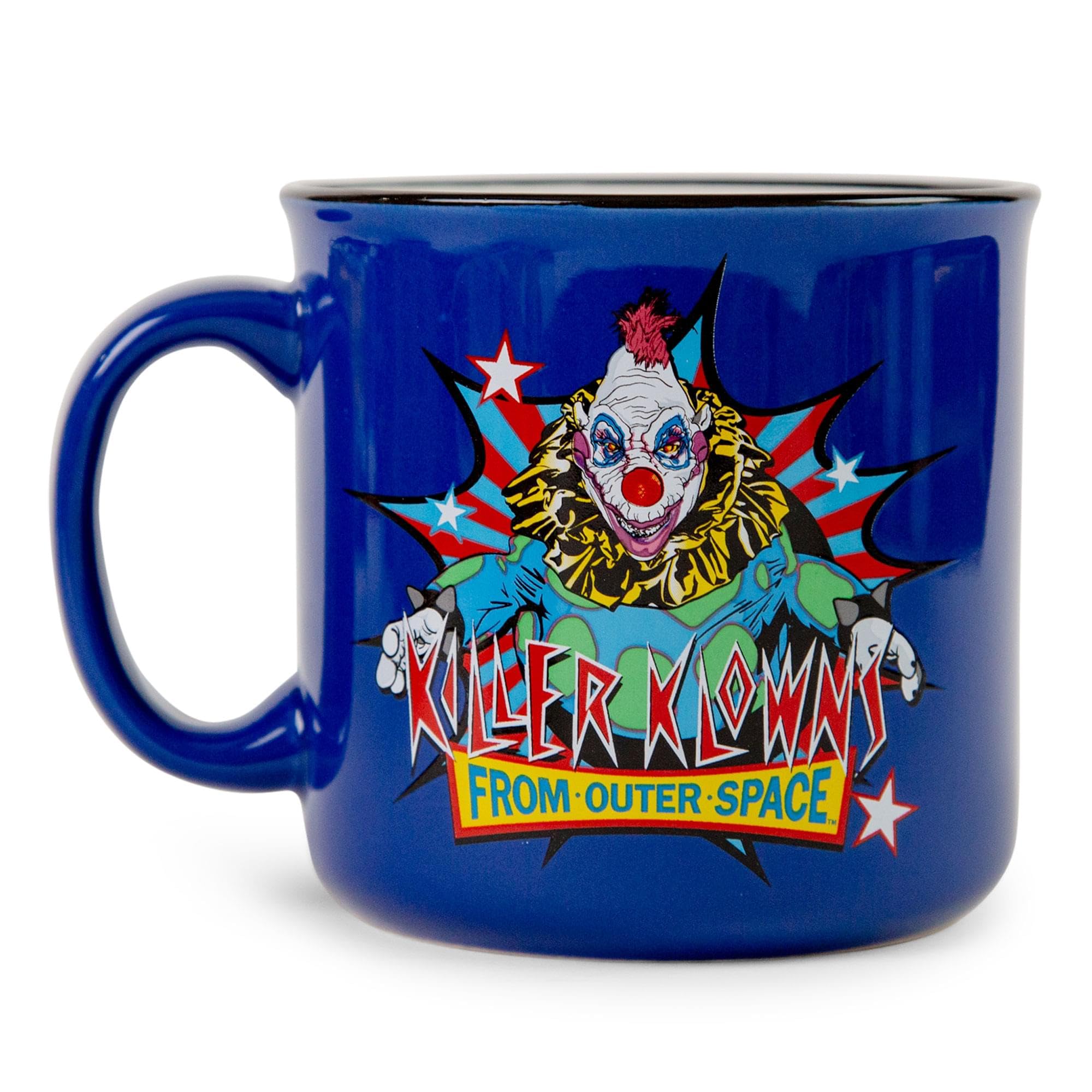 Killer Klowns From Outer Space Jojo Ceramic Camper Mug | Large Coffee Cup For Tea, Espresso, Cocoa | Holds 20 Ounces