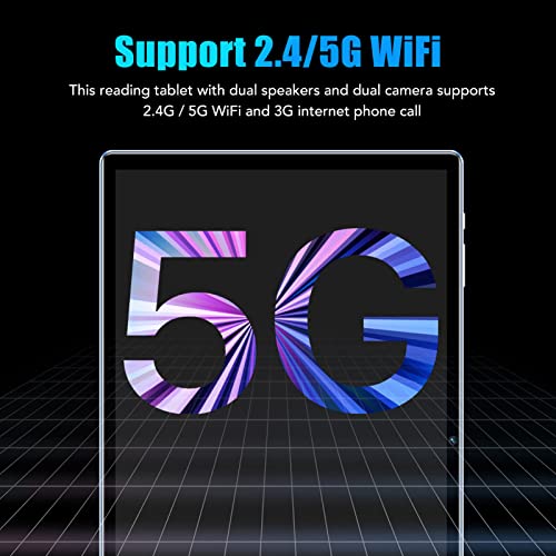 Garsentx 10 Inch Tablets WiFi 4GB RAM 128GB ROM, 6000mAh Battery Tablet PC IPS HD Display, Dual Camera, Octa Core, WiFi Tablet for Kids, Office Tablet, Blue