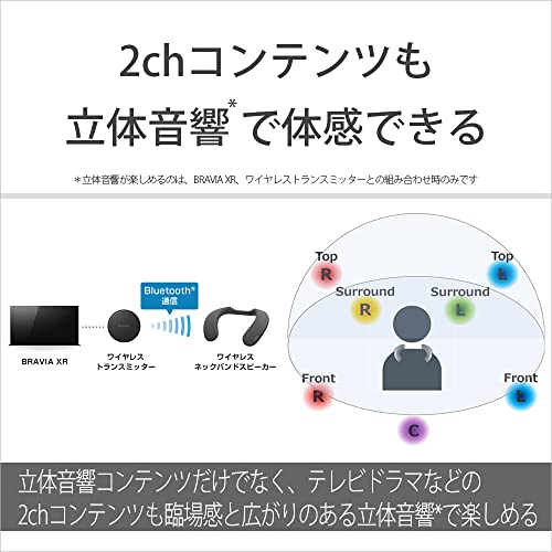 Sony SRS-NS7 Wireless Neckband Speaker, 360 Reality Audio, Hands-Free Calling, IPX4 Splashproof, Long Battery, 12 Hours, Fast Charge 10 Minutes of 60 Minutes, SRS-NS7 HC