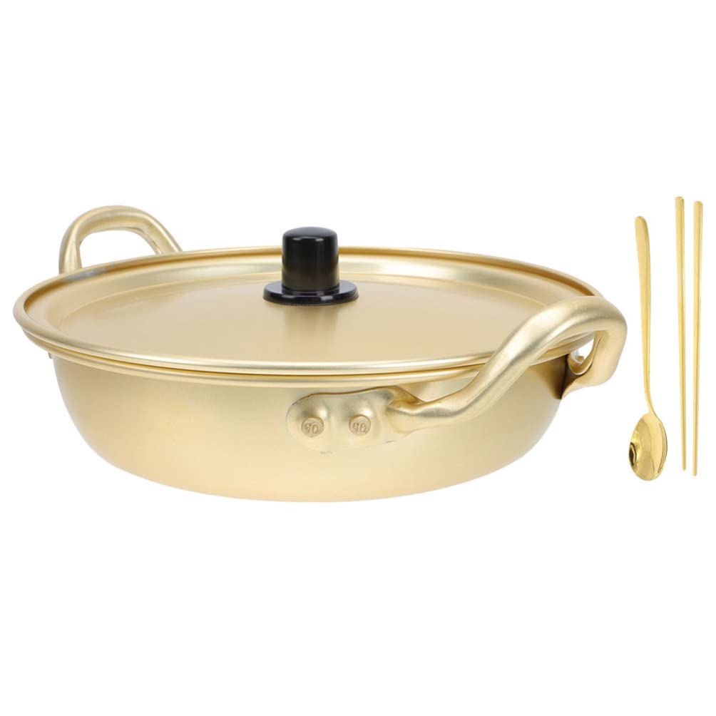 ERINGOGO 1 Set Ramen Pot Clay Pot for Cooking Saucepan with Korean Drama Korean Ramyun Pot Cooking Pot Stovetop Pots Stainless Steel Camping Cookware Household Pot Aluminum Steam Vegetable