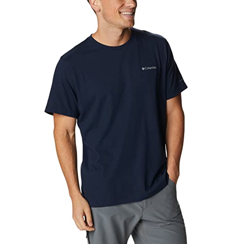 Columbia Men's Thistletown Hills Short Sleeve, Collegiate Navy Heather, Medium