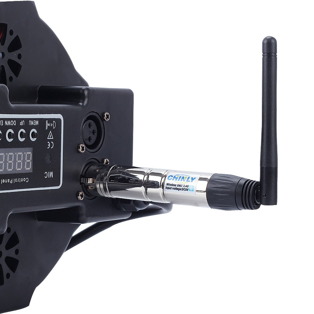 CHINLY DMX512 DMX Dfi DJ 2.4G Wireless 1 Receiver LED Lighting Control for LED Stage Par Party Light