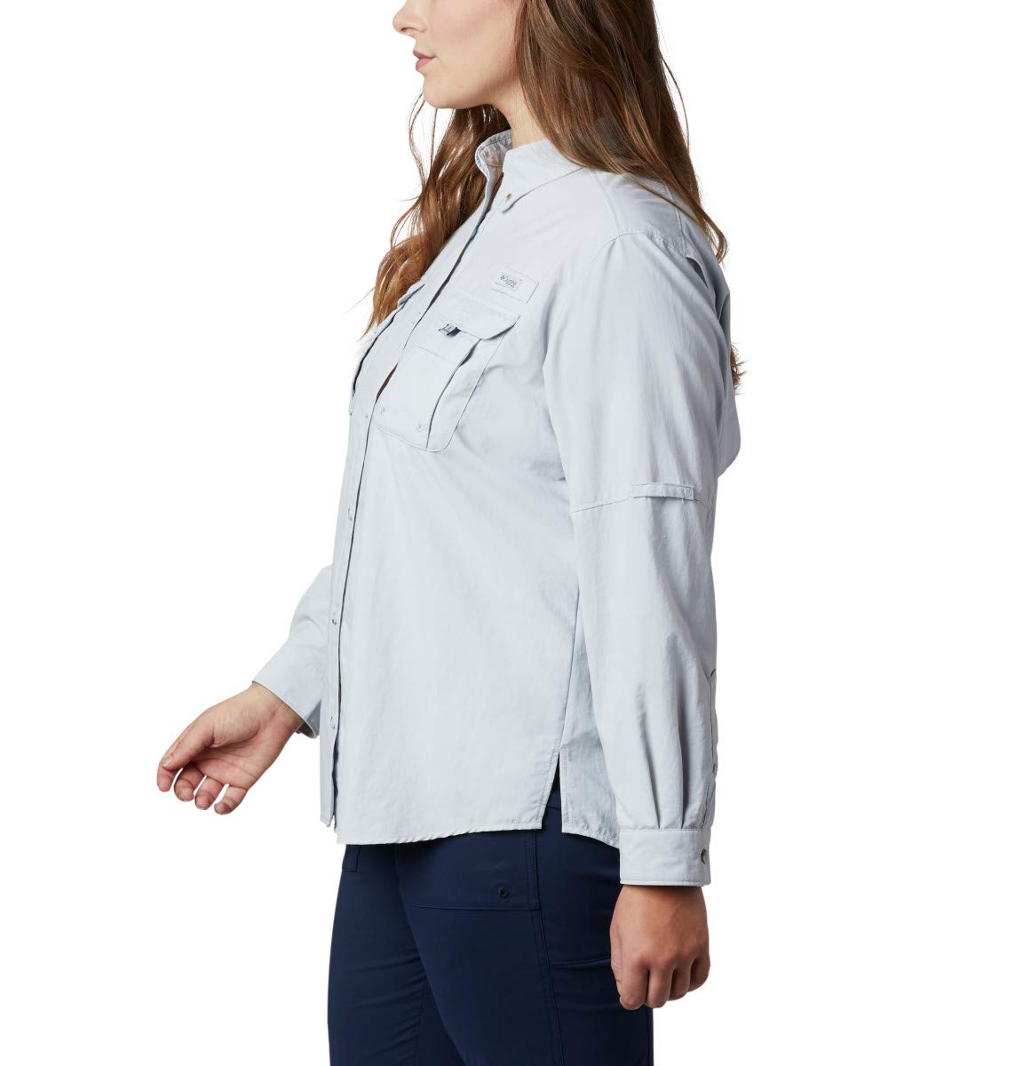 Columbia Women's Standard PFG Bahama II UPF 30 Long Sleeve Fishing Shirt, Cirrus Grey, Small