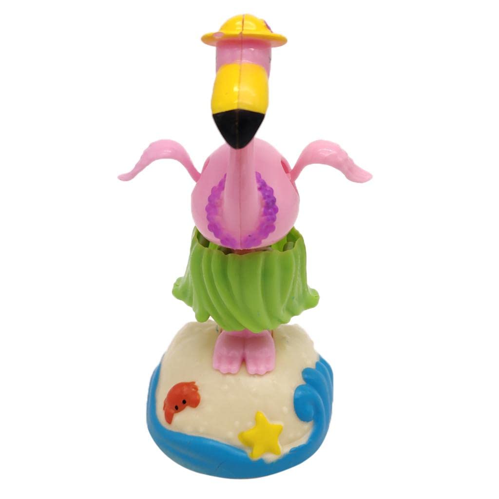 Esquirla Adorable Dancing Skirt Flamingo Statue Figure, Plastic Bobbleheads Doll,