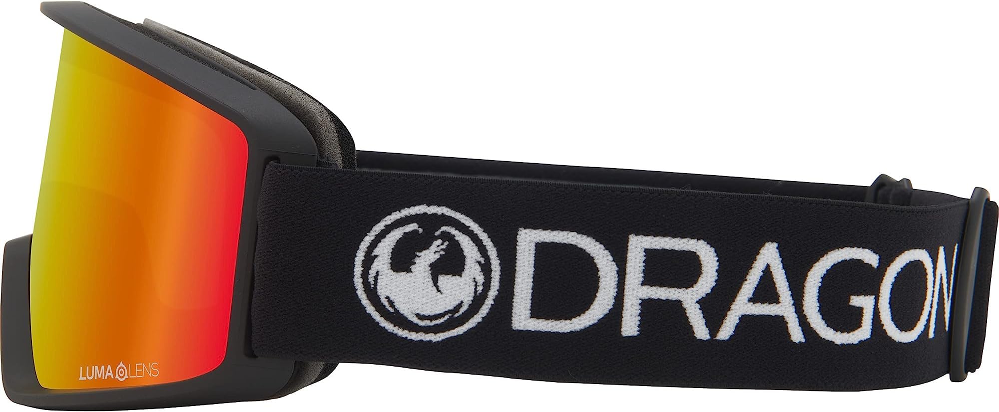 Dragon Unisex Snowgoggles DXT OTG - Black with Lumalens Red Ion, Large