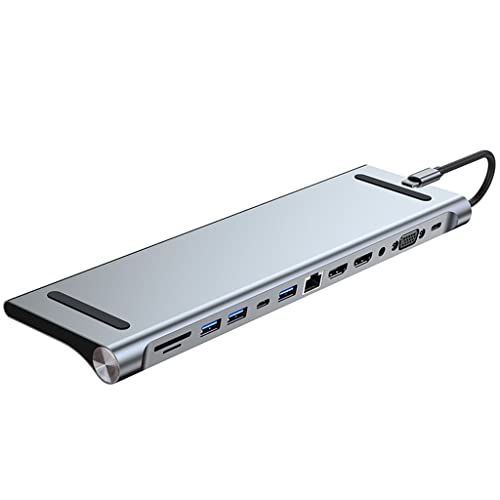 GENIGW USB HUB 3 0 Type C 4K Compatible TV Monitor Video Converter RJ45 Ethernet SD TF Card Reader PC