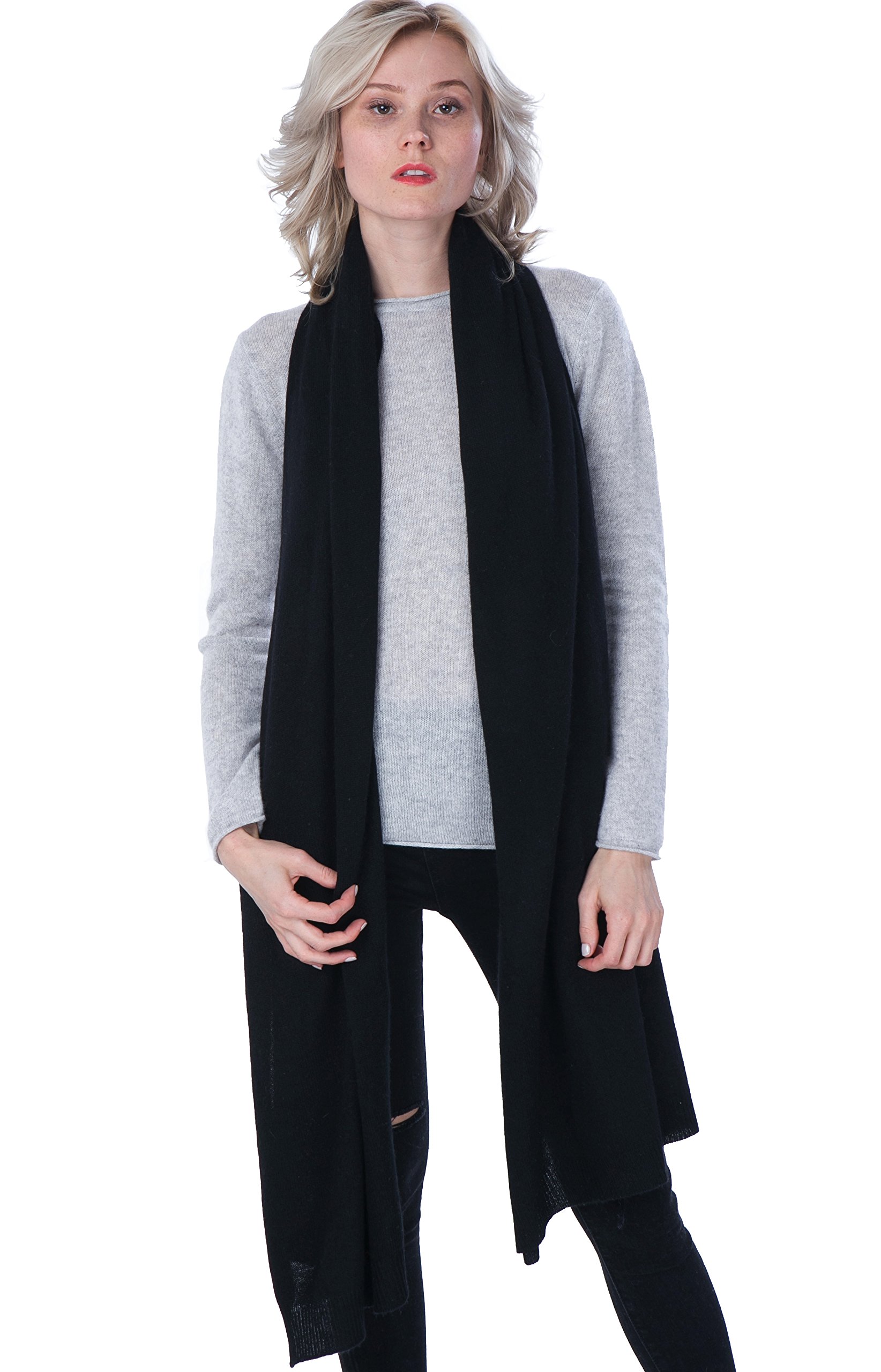 cashmere 4 U 100% Pure Cashmere Wrap Shawl- Extra Large Stole Scarf for Woman