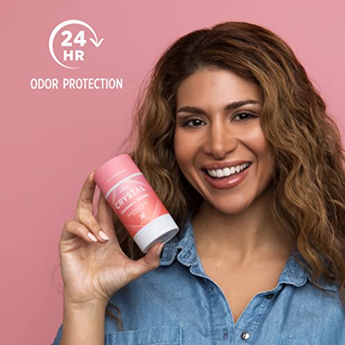 Crystal Magnesium Solid Stick Natural Deodorant, Non-Irritating Aluminum Free Deodorant for Men or Women, Safely and Effectively Fights Odor, Baking Soda Free, Coconut + Vanilla, 2.5 oz