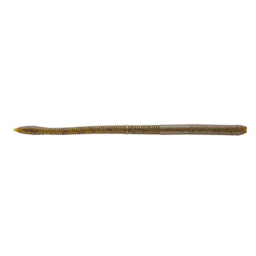 Daiwa Plastic Worms Yamamoto Nekostraight Worm 5.8", Green Pumpkin - NS-5.8-297