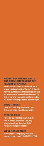 Eight O'Clock Coffee Flavors of America Vermont Maple Bourbon, 11-Ounce, Ground Coffee, Robust Maple, Caramel & Bourbon
