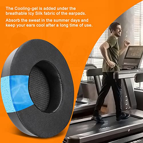 SOULWIT Cooling-Gel Ear Pads Replacement for Corsair Virtuoso RGB Wireless XT SE Gaming Headset, Earpads Cushions with High-Density Noise Isolation Foam, Added Thickness
