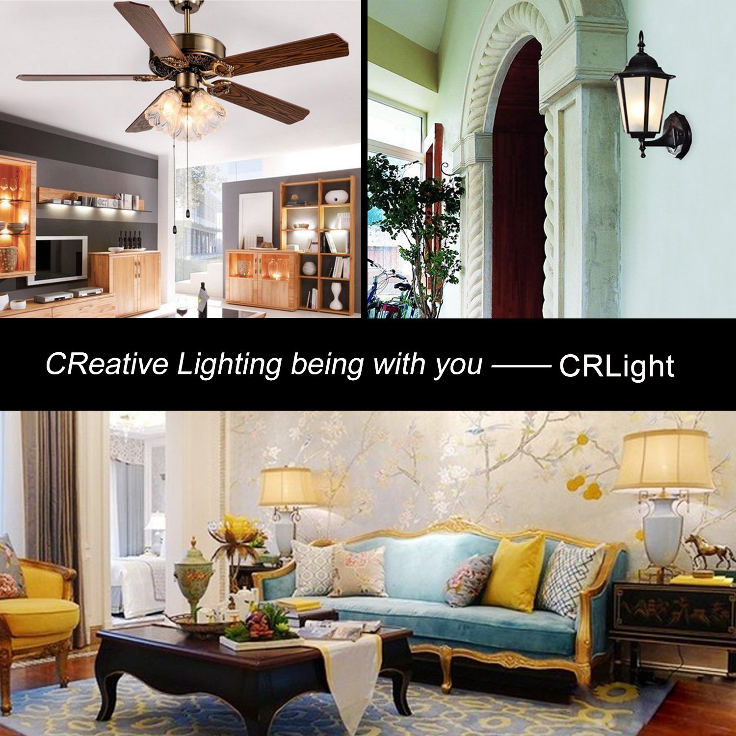 CRLight LED Candelabra Bulb 25W Equivalent 250 LM, 3000K Soft White 2W Filament LED Light Bulbs, E12 Vintage Edison Tiny G14(G45) Clear Glass Globe Bulbs, Non-dimmable, Pack of 12