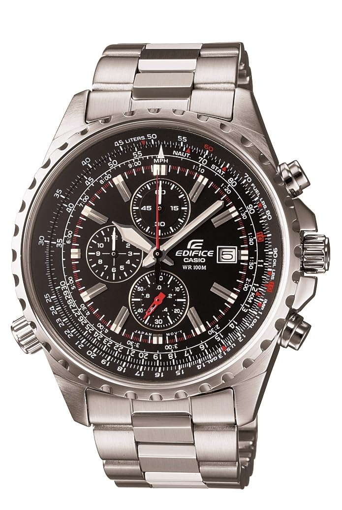 Casio Men's EF527D-1AV "Edifice" Stainless Steel Multi-Function Watch