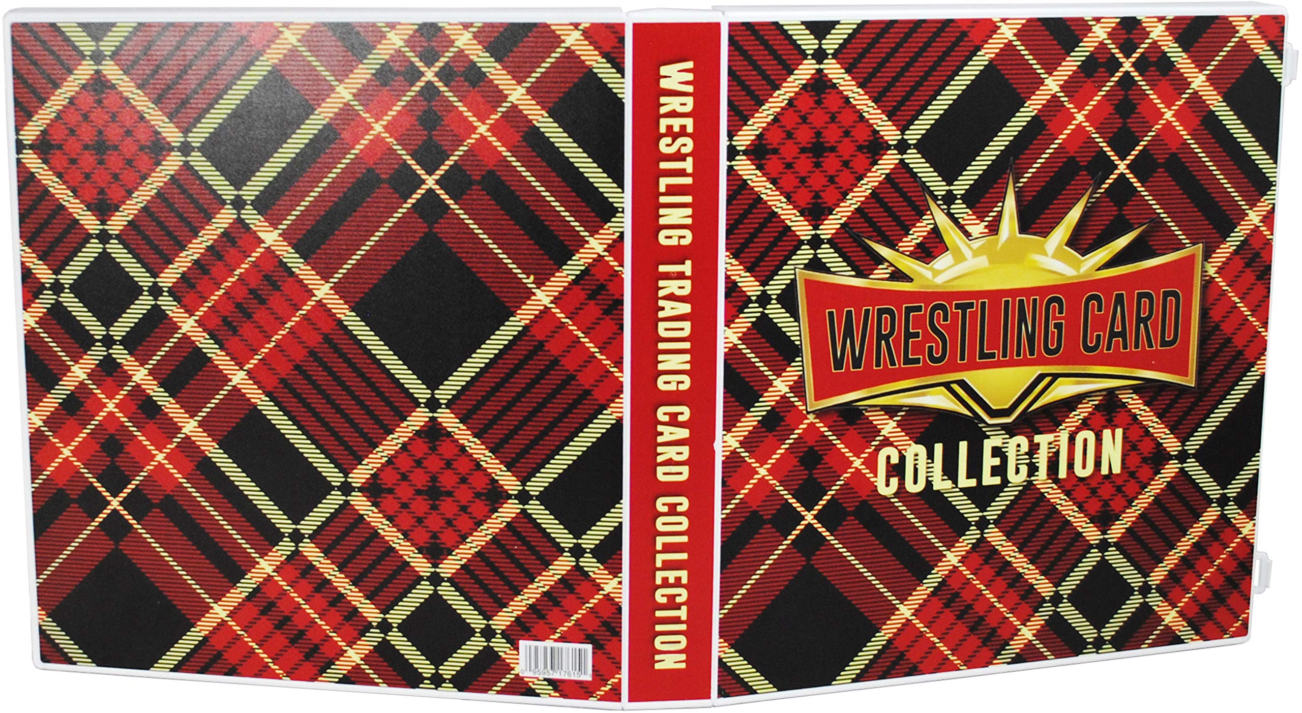UniKeep WWE WrestleMania Themed Collectible Card Storage Binder - Comes With 20 Card Pages (Tartan)
