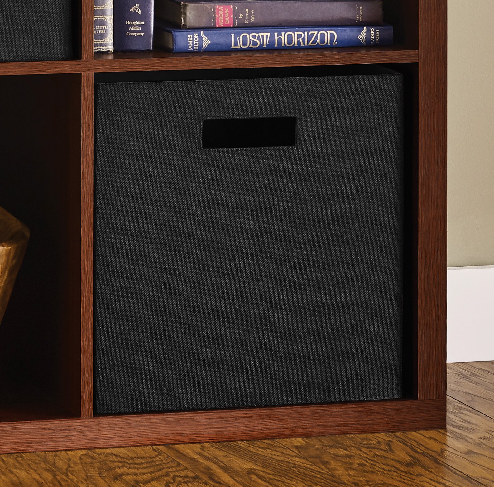 ClosetMaid Decorative Fabric Storage Bin, Black