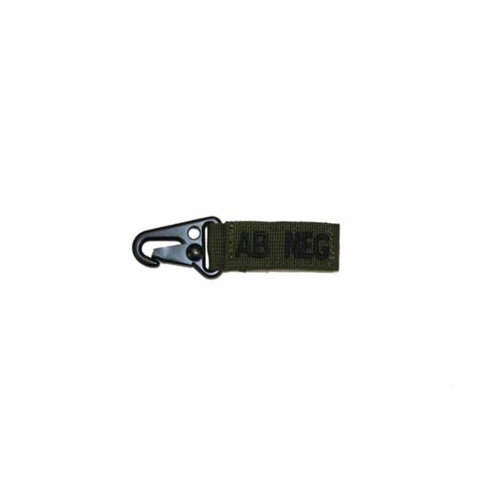Condor Outdoor AB Negative Blood Type Molle System Ready Key Chain (Olive Drab)