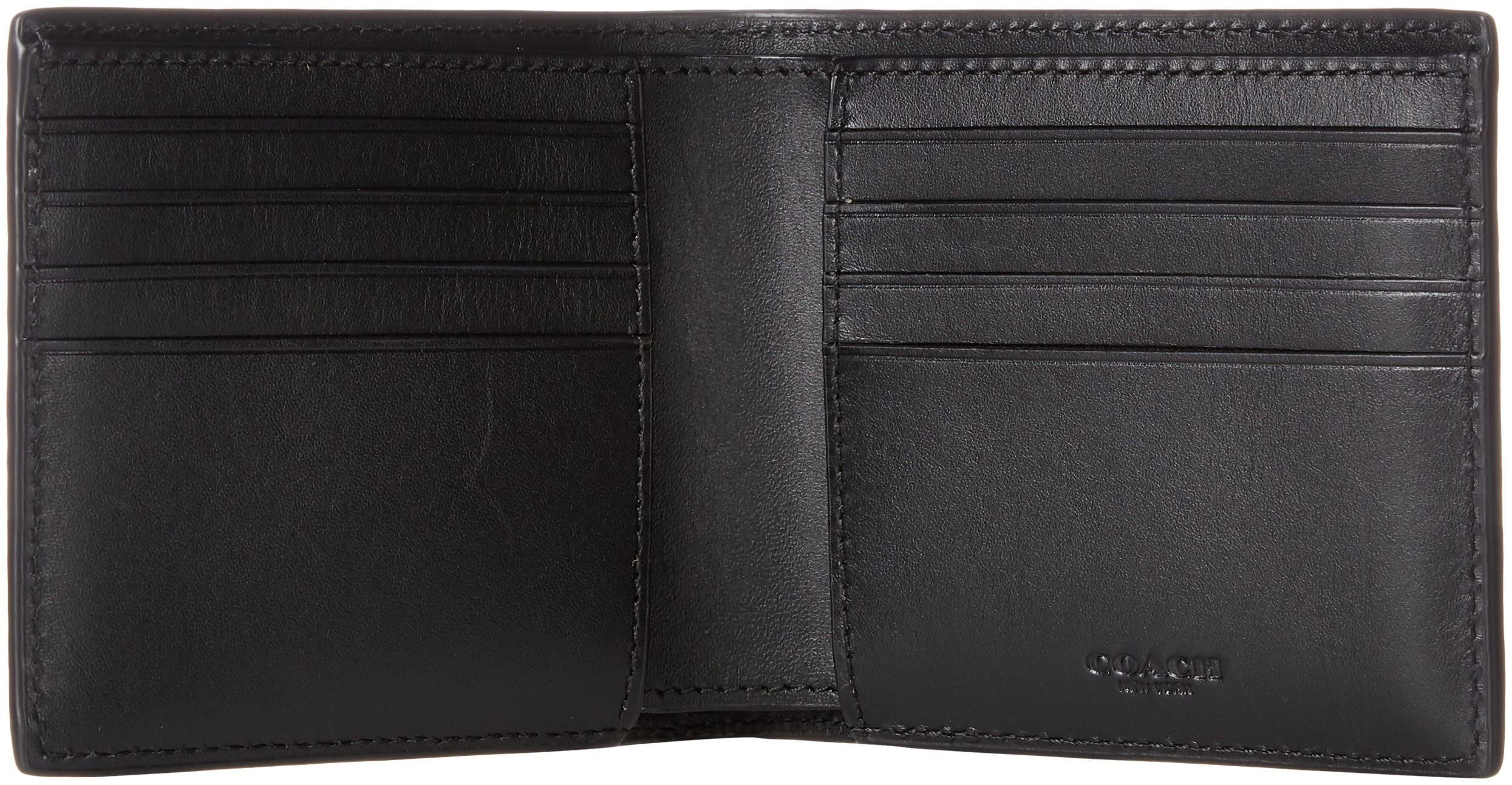 Coach Men's Coin Wallet, Black, One Size