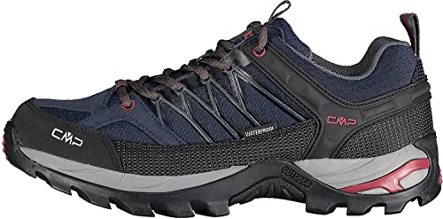 CMP Men's Rigel Low Trekking Shoe Wp Rise Hiking Boots, Black Asphalt Syrah 62bn, 6.5