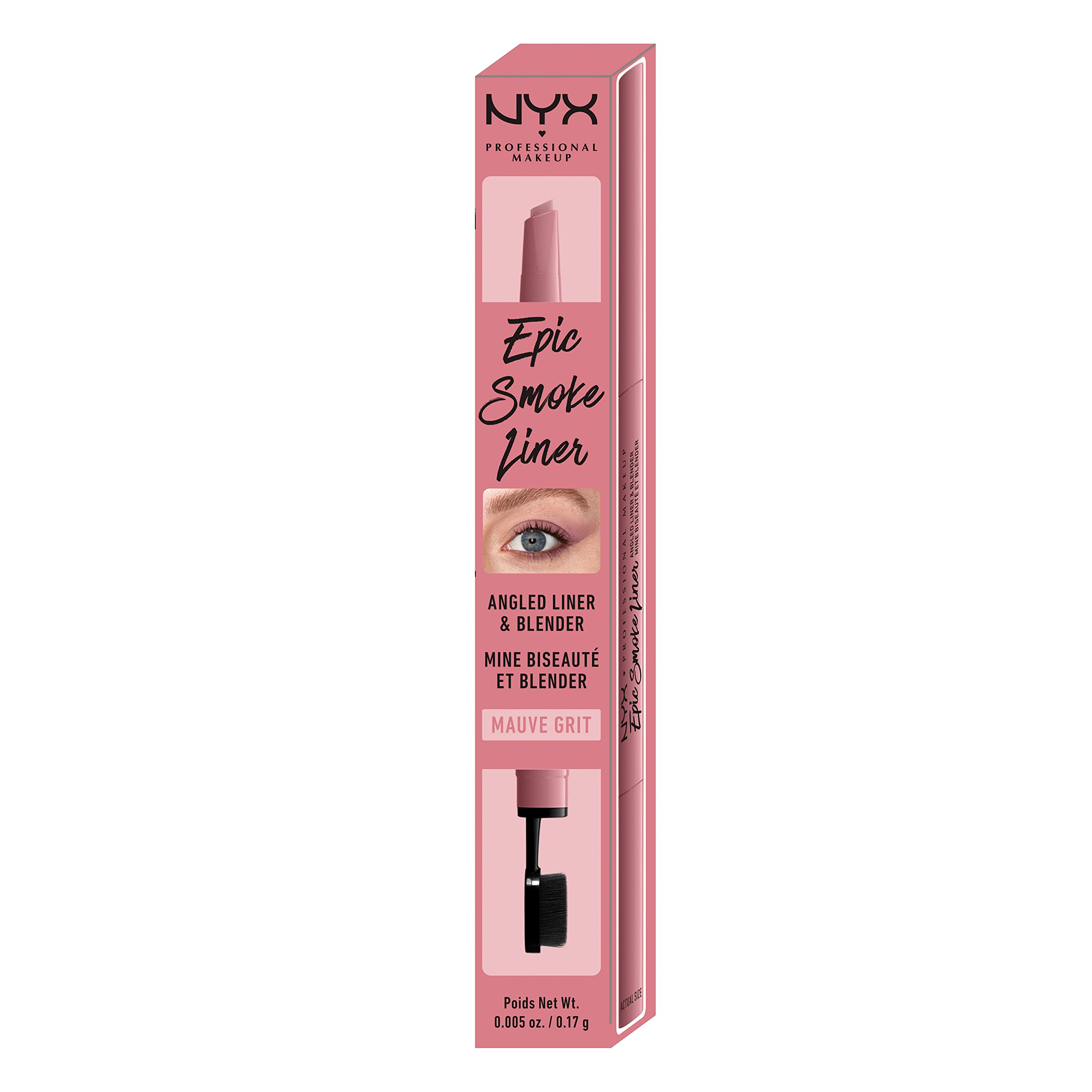 NYX PROFESSIONAL MAKEUP Epic Smoke Liner, Vegan Smokey Eyeliner - Mauve Grit (Cool Mauve)