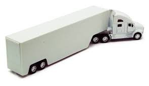KiNSMART 1:68 Kenworth T700 Container Truck Die Cast Metal Model Toy (White NO Decal)