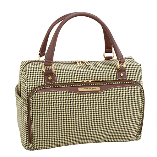 LONDON FOG Oxford III Cabin Bag, Olive, Carry-On 17-Inch