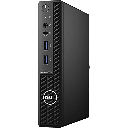 Dell OptiPlex 3080 Micro Desktop Computer - 10TH Gen Intel Core i5-10600 Upto 4.8GHz - 16GB RAM, 1TB M.2 NVME SSD, AC Wi-Fi, Bluetooth, DisplayPort, HDMI - Windows 10 Pro (Renewed)