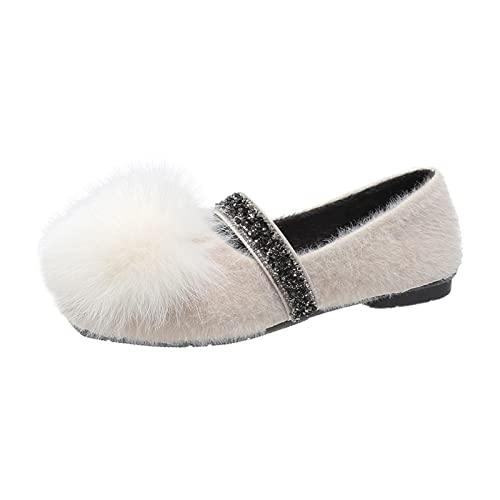 FASDNENDYS Ladies Fashion Solid Color Wool Shoes Comfortable Soft Soled Flat Casual Shoes Mid Top Casual Shoes for Men Beige