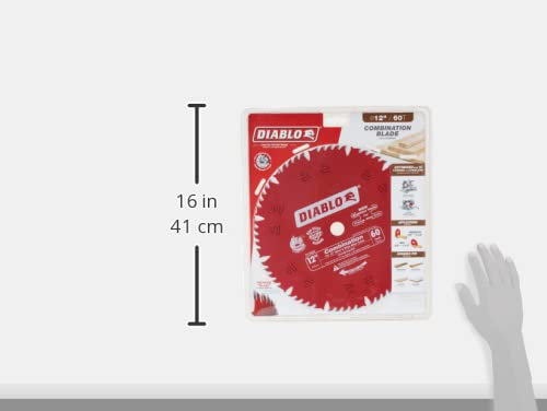 Diablo D1260X 12-Inch by 60t 1in Arbor Combination Saw Blade
