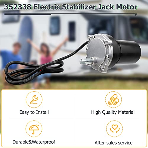 kalageen 352338 RV Trailer Stabilizer Jack Motor for K01285-C800, K01285C800, K01531A800, K01531-A800 Replace 138445, 113407,178562,162307, 113407