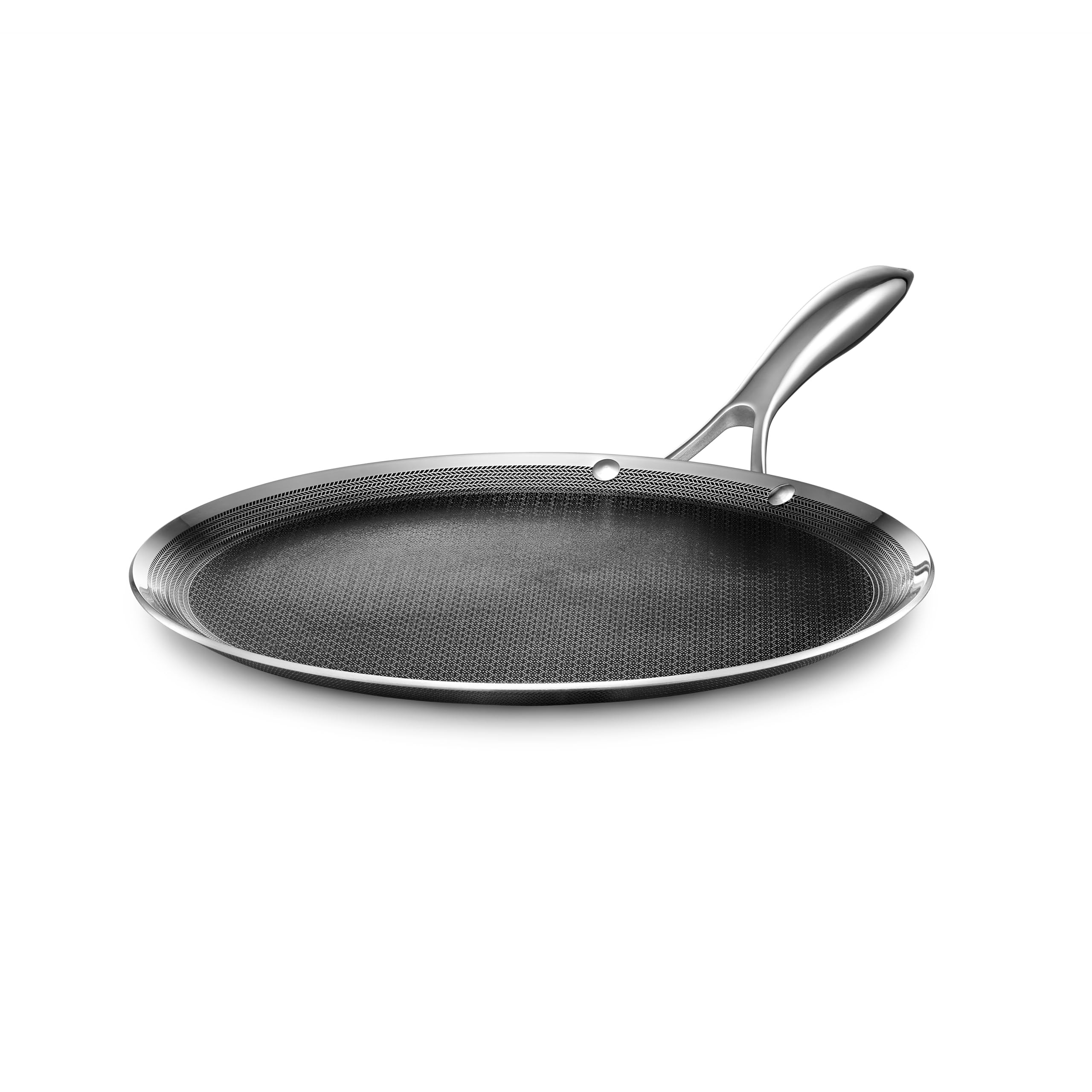 HexClad Hybrid Nonstick 13-Inch Griddle, Dishwasher and Oven Safe, Induction Ready, Compatible with All Cooktops
