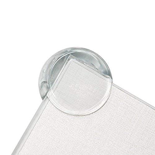 Cunina Transparent Table Edge Furniture Guard Corner Protectors Baby Safety Bumper Strip 1 Rolls 20ft(6m) with 4 Pack Baby Proofing Corner Guard