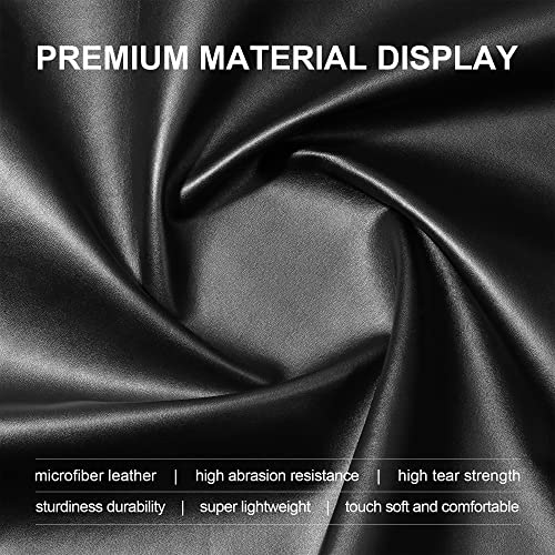 CASMONAL Checkbook Covers for Personal Checkbook Holder RFID Premium Leather Checkbook Cover for Duplicate Checks(Black)