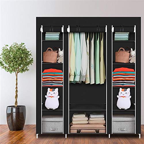 USAStock 150X45X17 Storage Closet Clothes Portable Storage Closet Portable Closet Organizer Portable Closets Closet Organizer Shelf Clothes Organizer Standing Closet