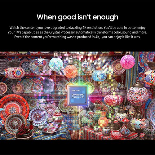 SAMSUNG 50-Inch Class Crystal UHD 4K CU8000 Series PurColor, Object Tracking Sound Lite, Q-Symphony, Motion Xcelerator, Ultra Slim, Solar Remote, Smart TV with Alexa Built-in (UN50CU8000, 2023 Model)