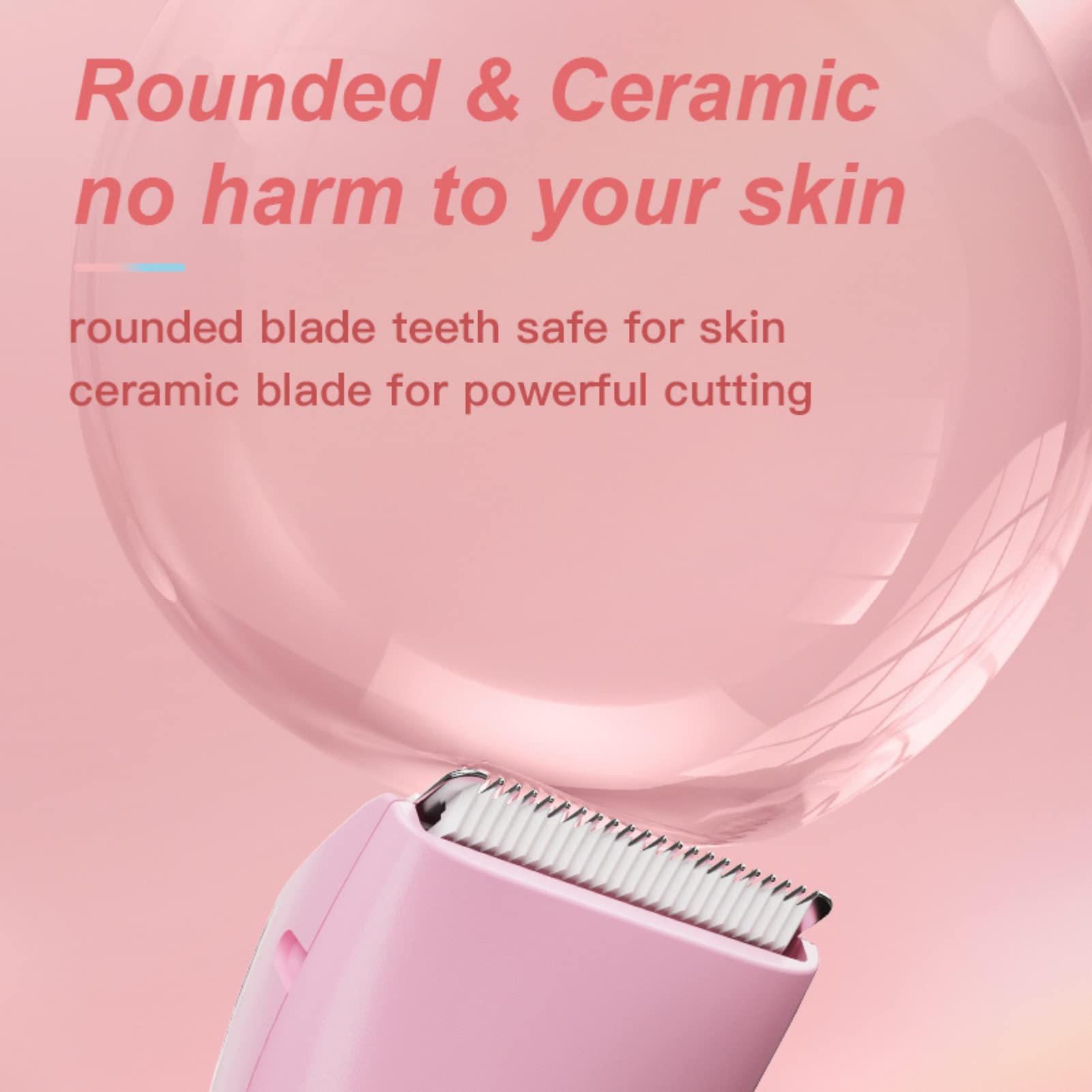 Get Smooth and Sexy Skin with Founouly Bikini Trimmer - Waterproof, USB Rechargeable, and Safe for Sensitive Skin