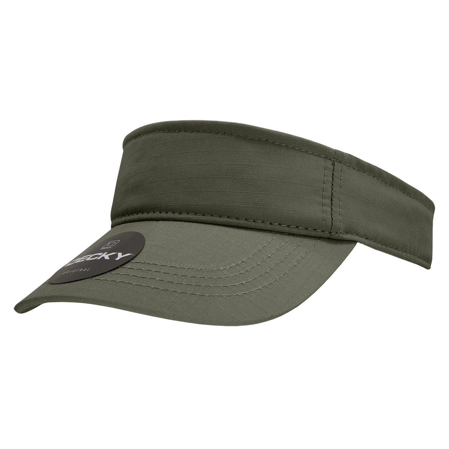 DECKY Standard Ripstop Visor, Olive, ONE Size