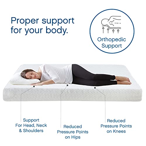 Classic Brands Cool Gel Memory Foam 14-Inch Mattress with Bonus Pillow | CertiPUR-US Certified | Bed-in-a-Box, Twin