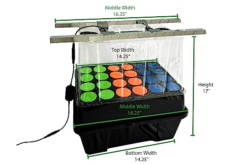 Clone Machine 24 Site Aeroponic Hydroponic System (Clone Machine w/Light, 1)