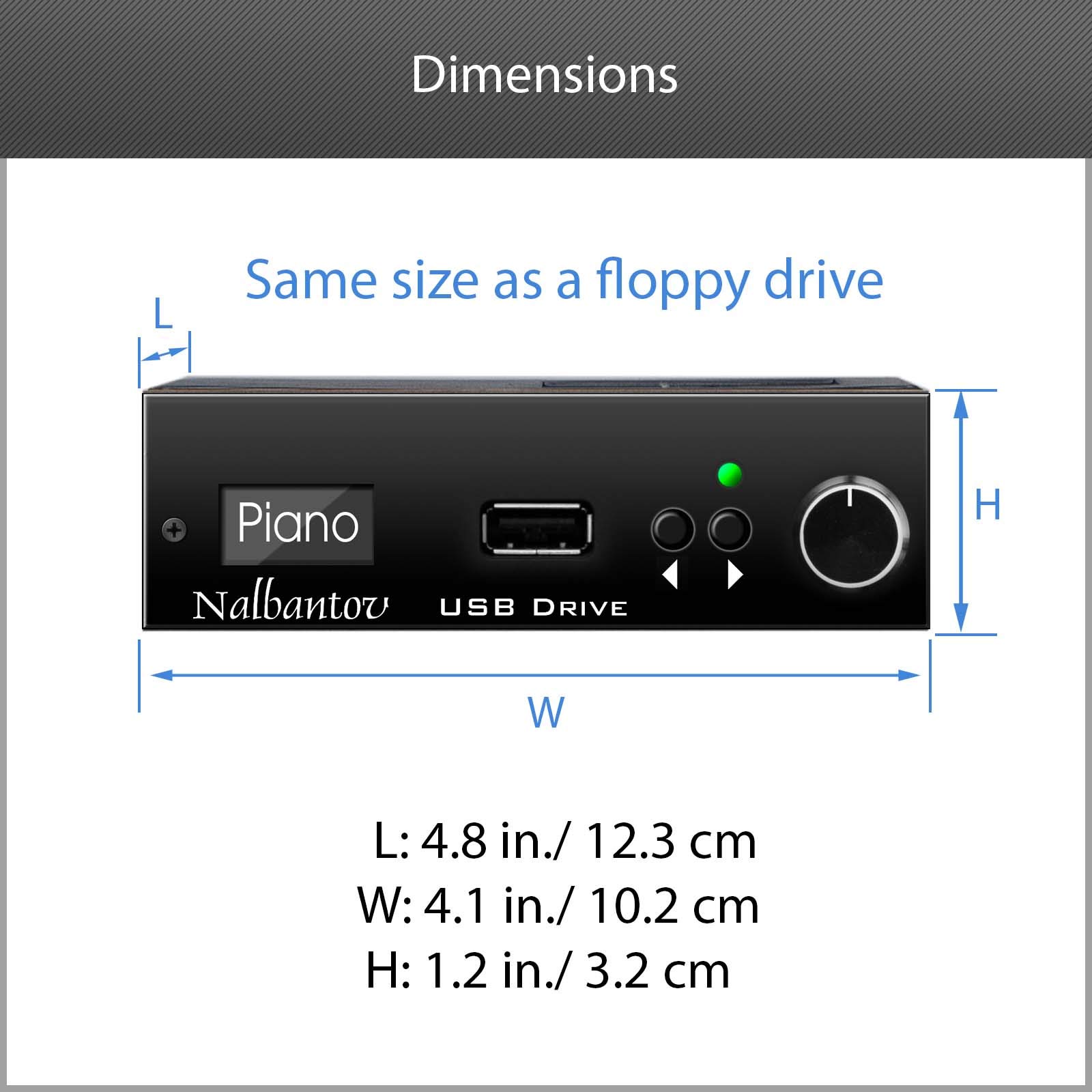 USB Emulator Nalbantov N-Drive eXtreme for Yamaha Disklavier MX100A, MX100B, MX101R, MX100MR, MX100M, MX300MR