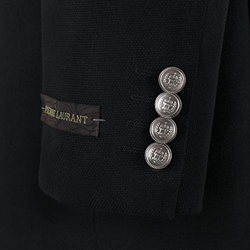 Men's Sport Coat Classic Fit 2 Button Stretch Blazer Suit Jacket Black