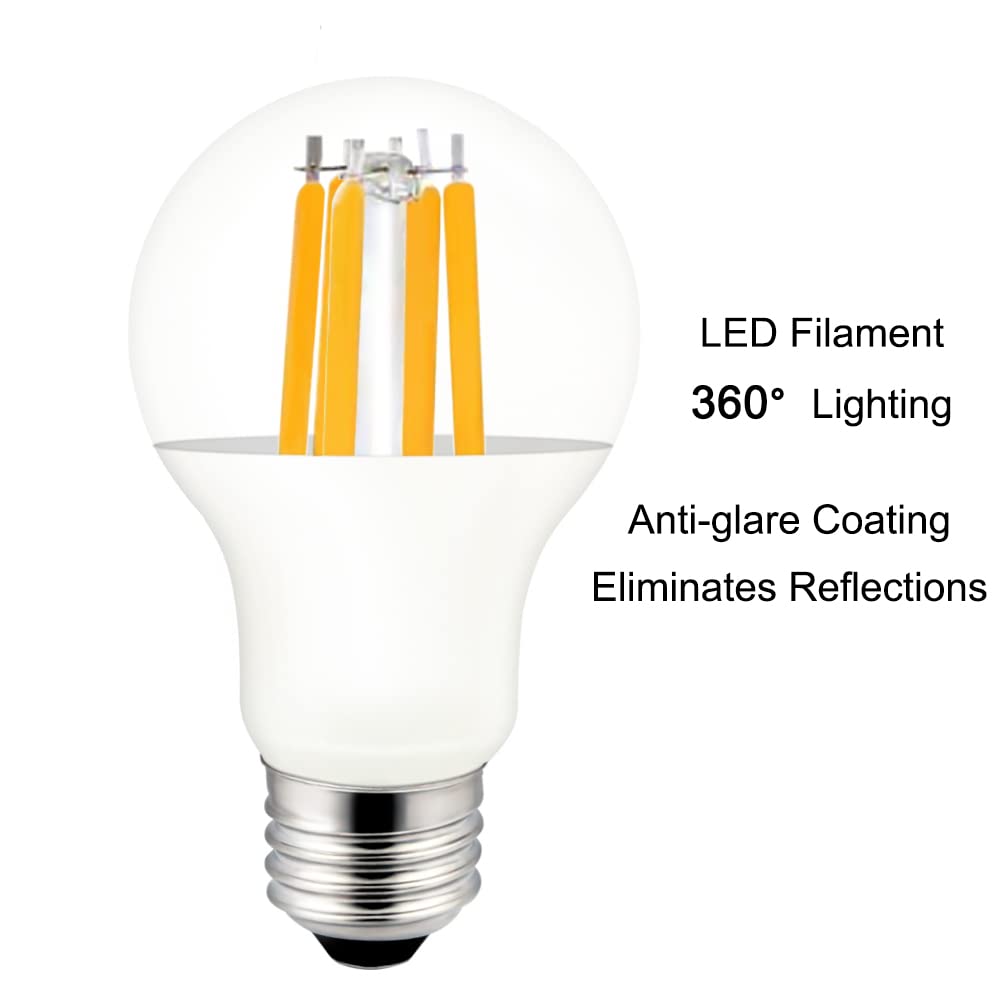 Dubofu Sleep Aid Light Bulb LED, Dimmable, Blue Light Blocking Night Light Bulbs for Bedtime and Evening, E26/ A19/ 5W -35W Equivalent/ 2500K Warm White/ 1 Pack