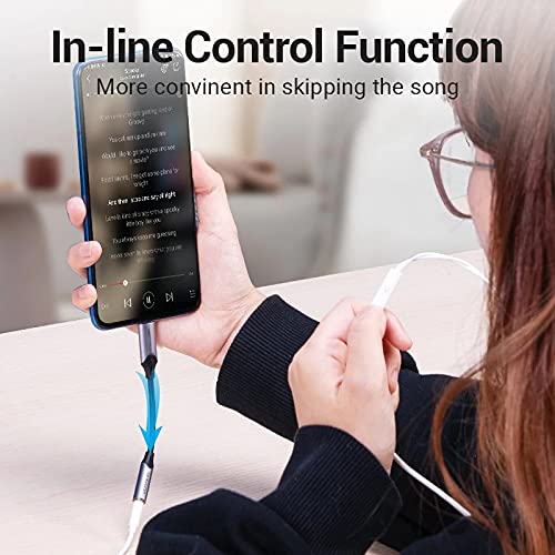 Hubs USB C to 3.5mm Jack Earphone Type C to 3.5 Headphone AUX Adapter Audio Cable USB Hubs (Size : 1.0m)