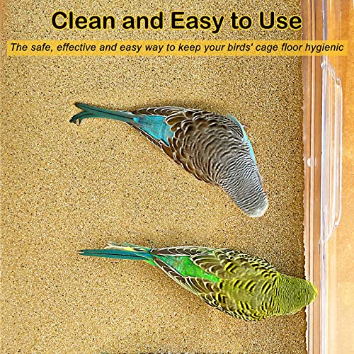 S&X Gravel Paper for Bird Cages - 17" x 11" Heavy Backing Paper, 4 x 7-Pack, 28 Sand Sheets